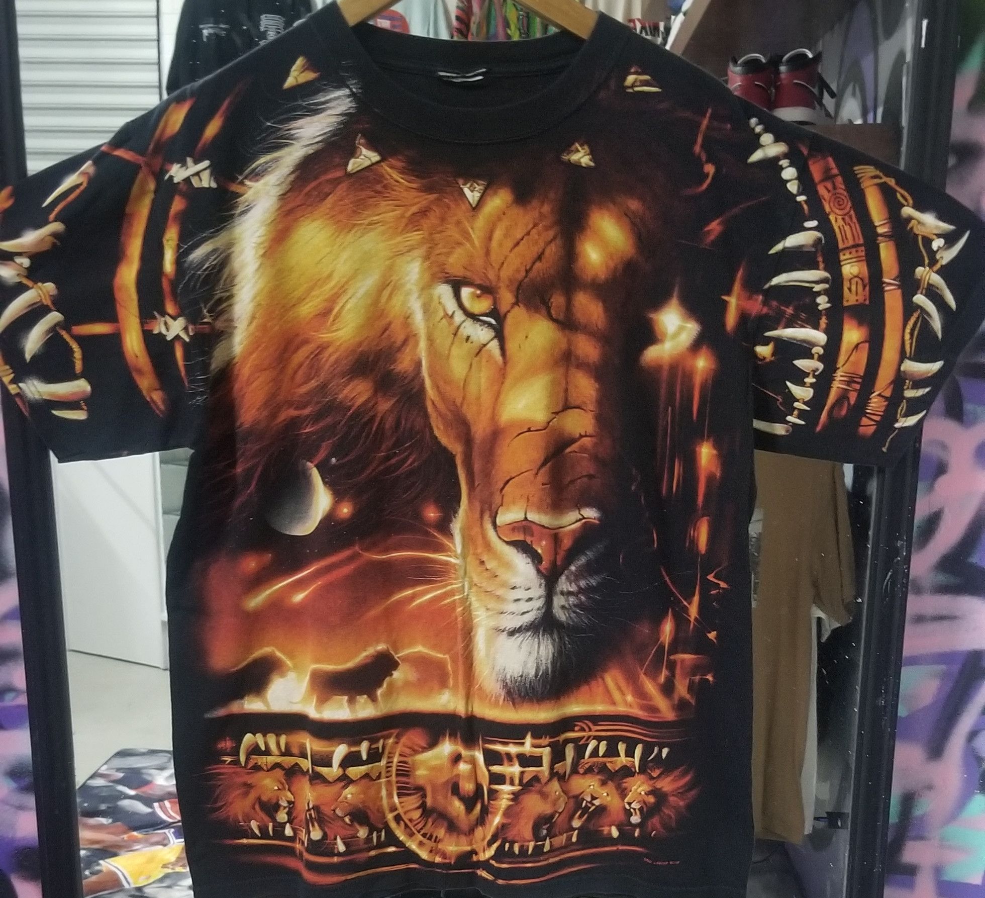 Liquid Blue Vintage AOP Lion Liquid Blue Tee Shirt | Grailed