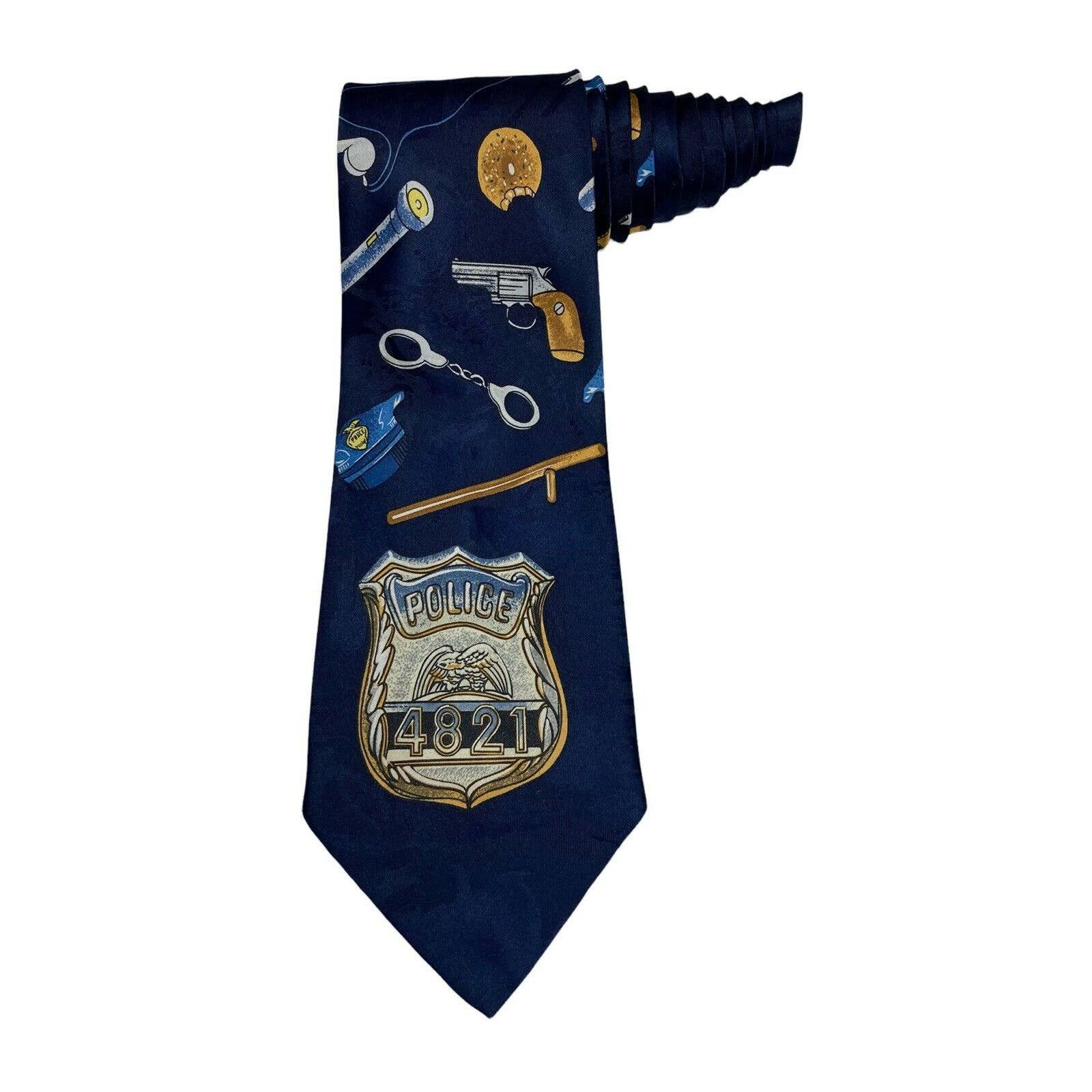 Vintage Designs By A Rogers Law Enforcement Officer Police Necktie ...