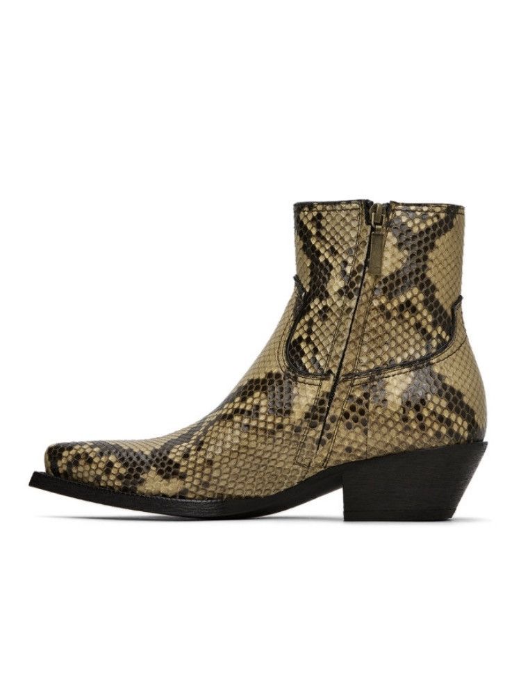Saint Laurent Paris Lukas Python boots. 42 | Grailed