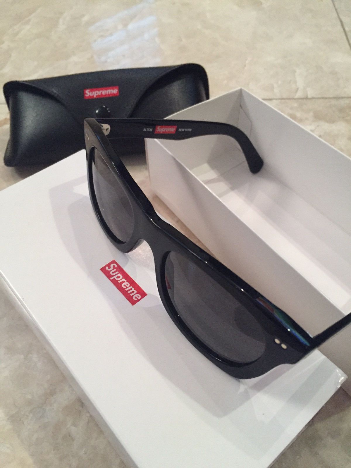 Supreme Supreme Alton Black Glasses | Grailed
