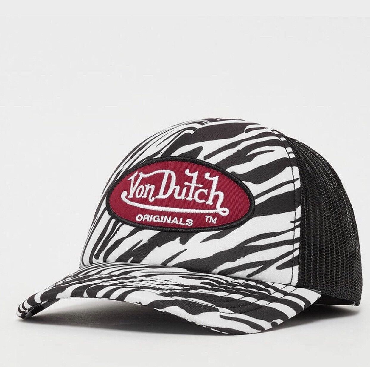Von Dutch Von Dutch Black/White Zebra Trucker Hat | Grailed