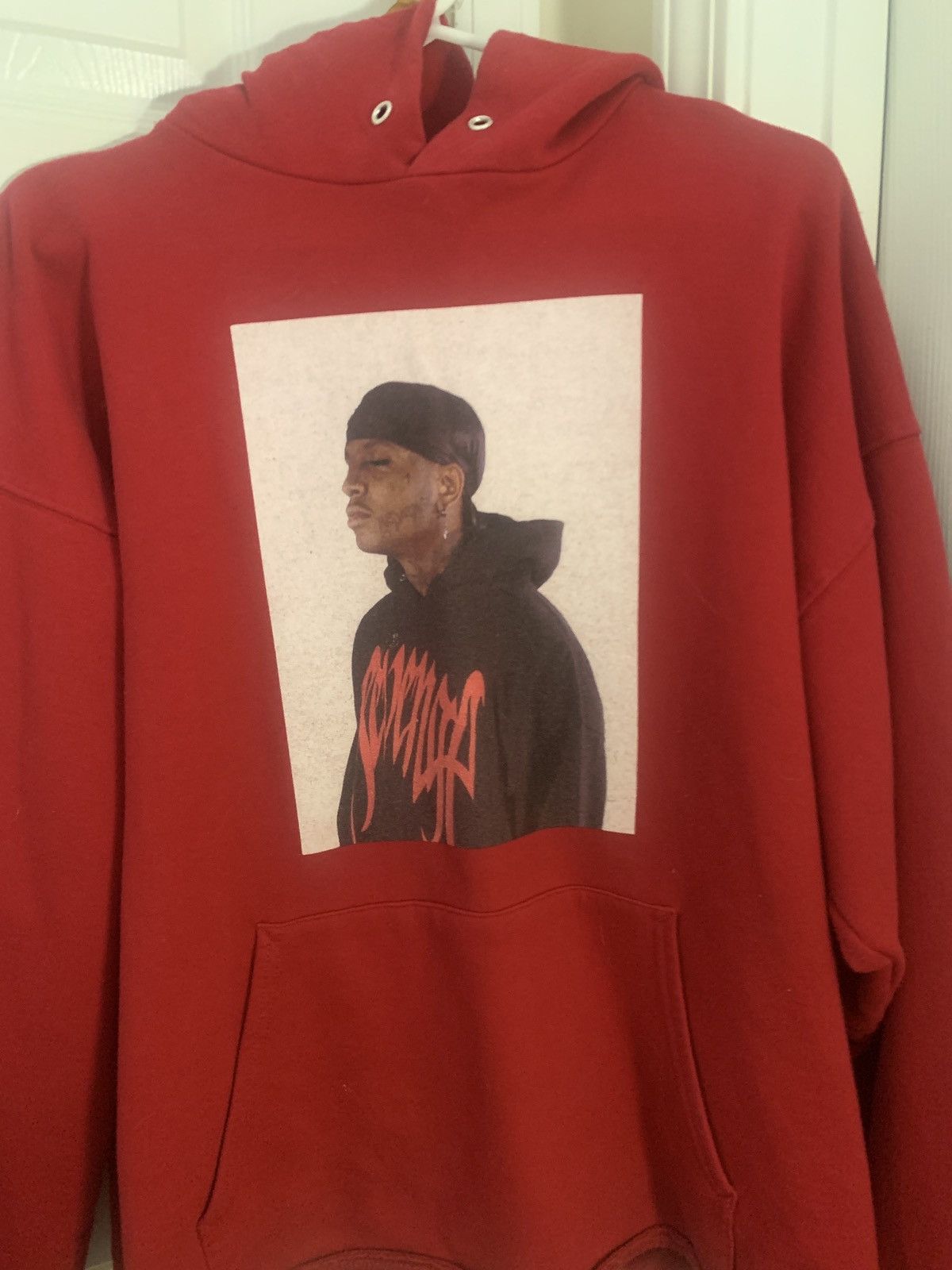 Revenge Red Revenge Ski Mask the slump god hoodie | Grailed