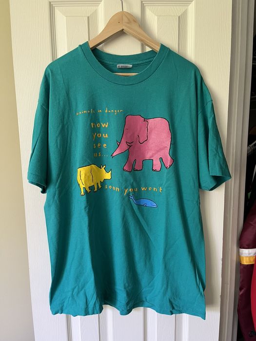 Vintage Vintage 90s Animals Extinct Extinction T-shirt | Grailed