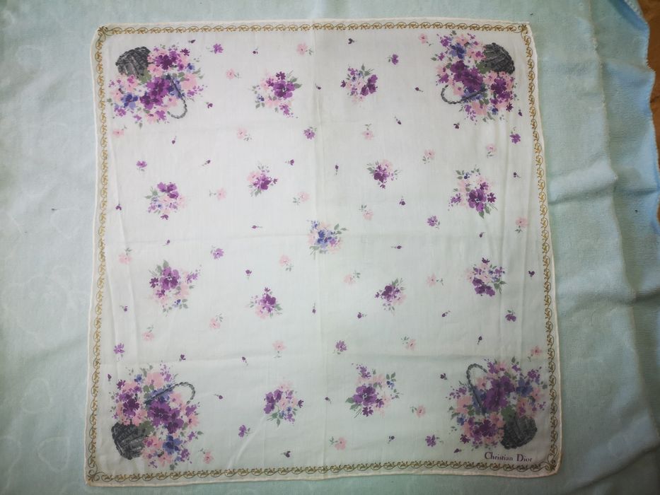 Vintage Christian Dior Handkerchief | Grailed