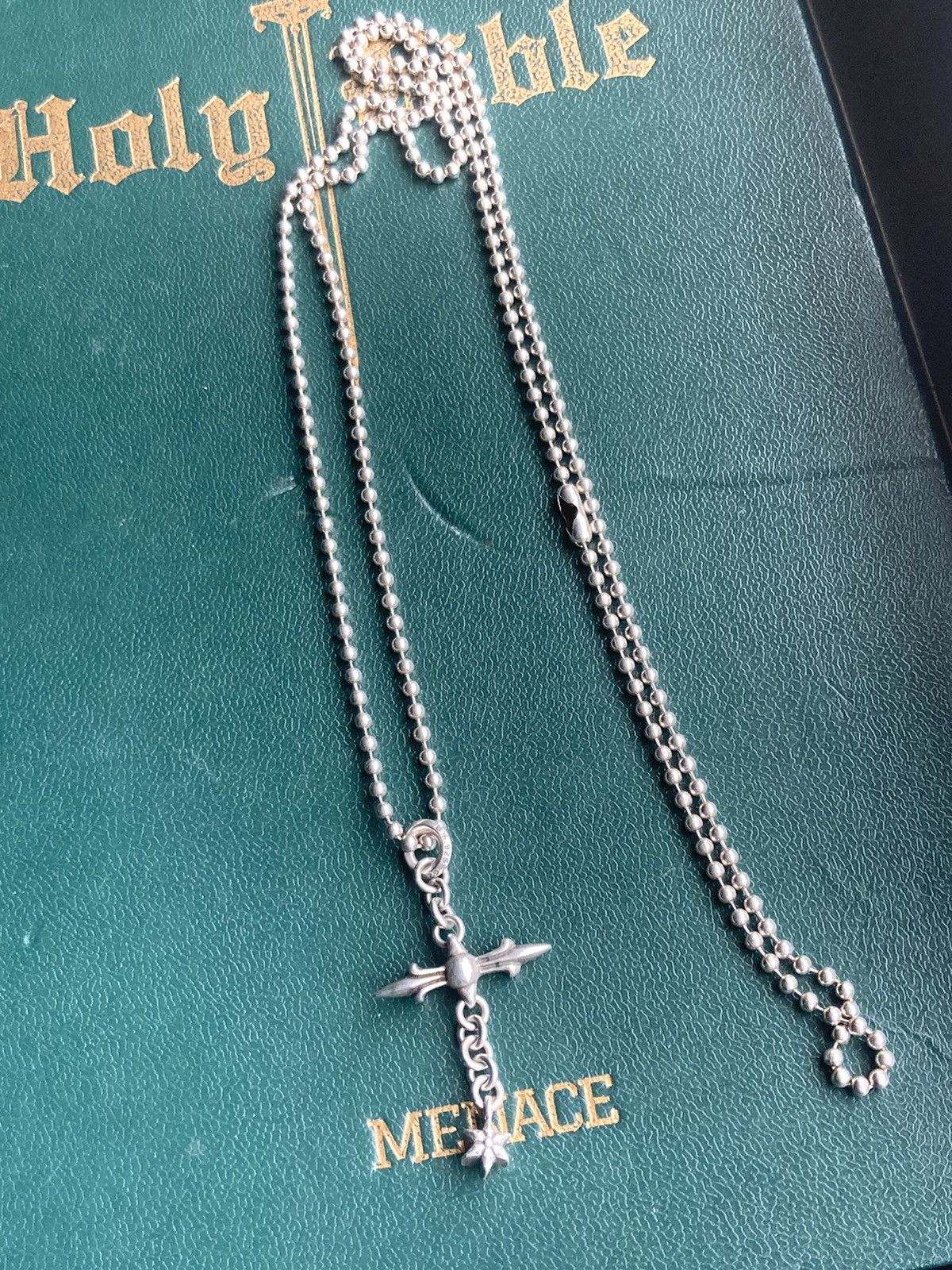 Chrome Hearts *FINAL DROP* Chrome Hearts Roly Cross Charm Chain | Grailed
