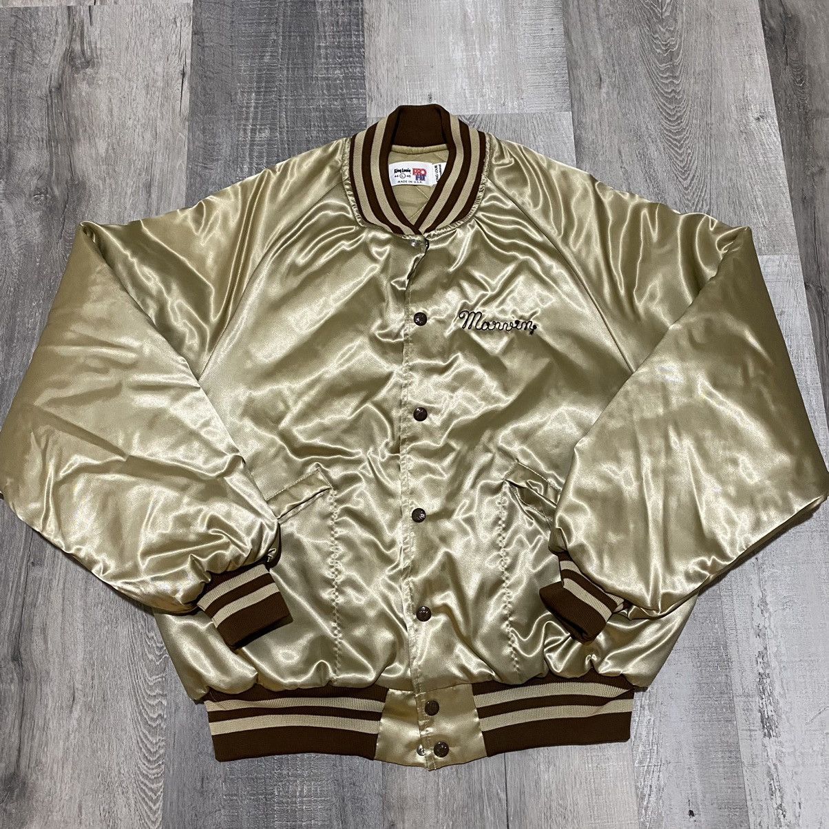 Vintage Vtg King Louie Lamar College Snap Button Hot Rod Jacket | Grailed