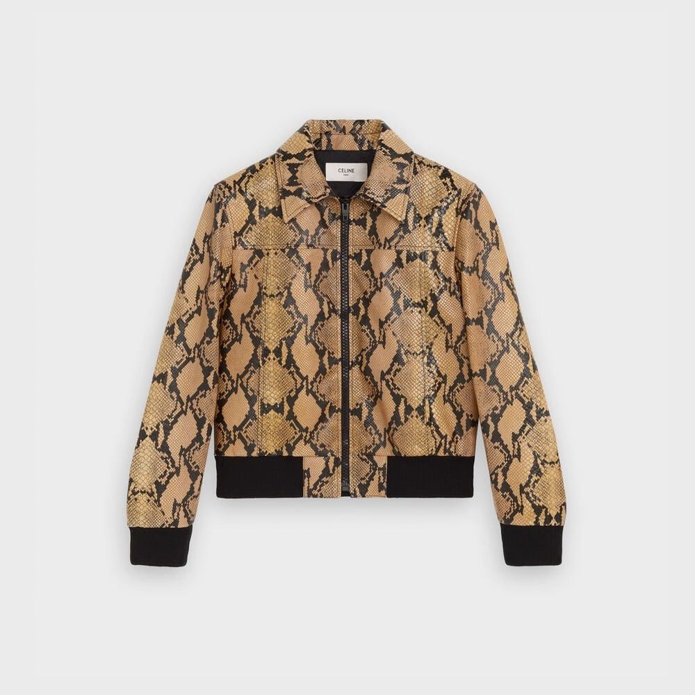 Celine Python Printed Calfskin Blouson | Grailed