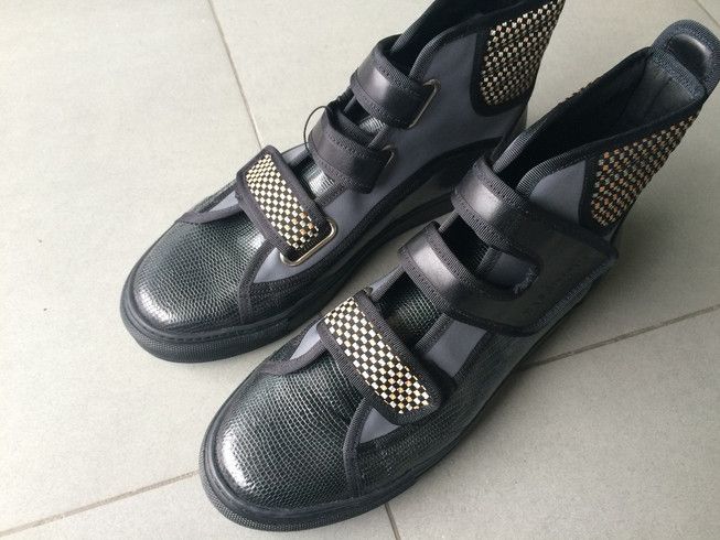 Raf Simons New High Top Velcro Sneakers | Grailed