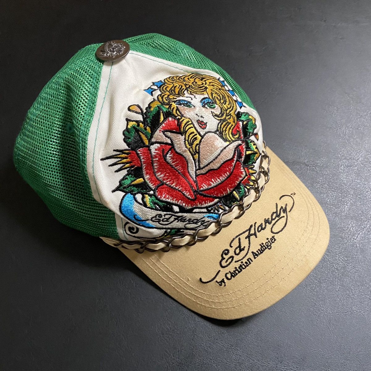 Ed Hardy × Streetwear Vintage 2000s Ed Hardy Christian RARE Rose Angel ...