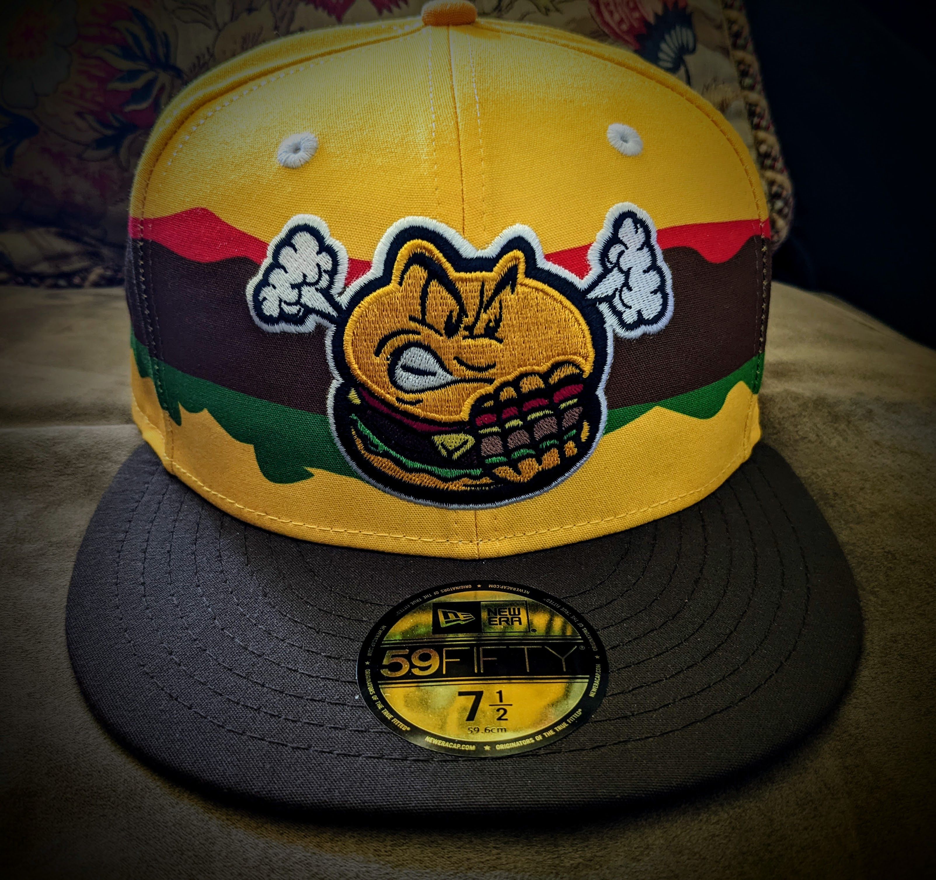New Era Hartford Yard Goats Steamed Cheeseburger Hat | Grailed
