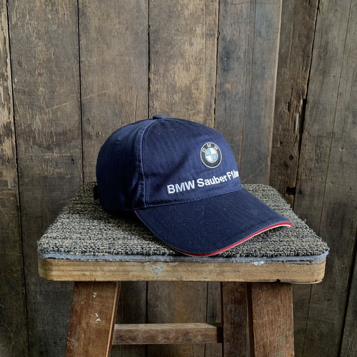 BMW × Formula 1 × Vintage BMW Sauber F1 Team dad hat with signature ...