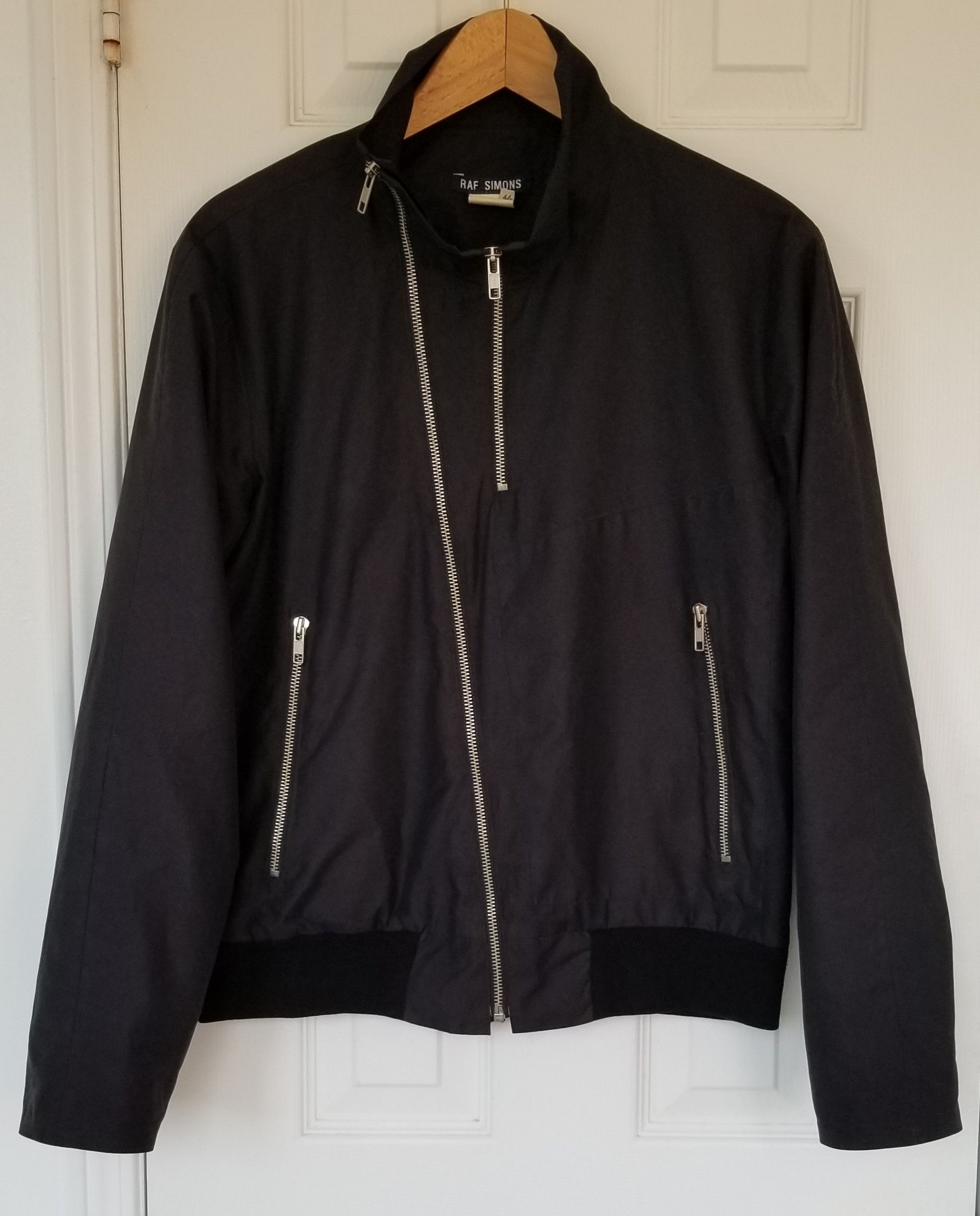 Raf Simons Raf Simons Black Multi-Zip Funnel Collar Jacket | Grailed