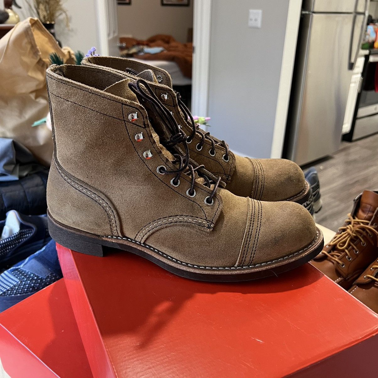 Red Wing Red Wing Iron Ranger Hawthorne Muleskinner Rough Out | Grailed