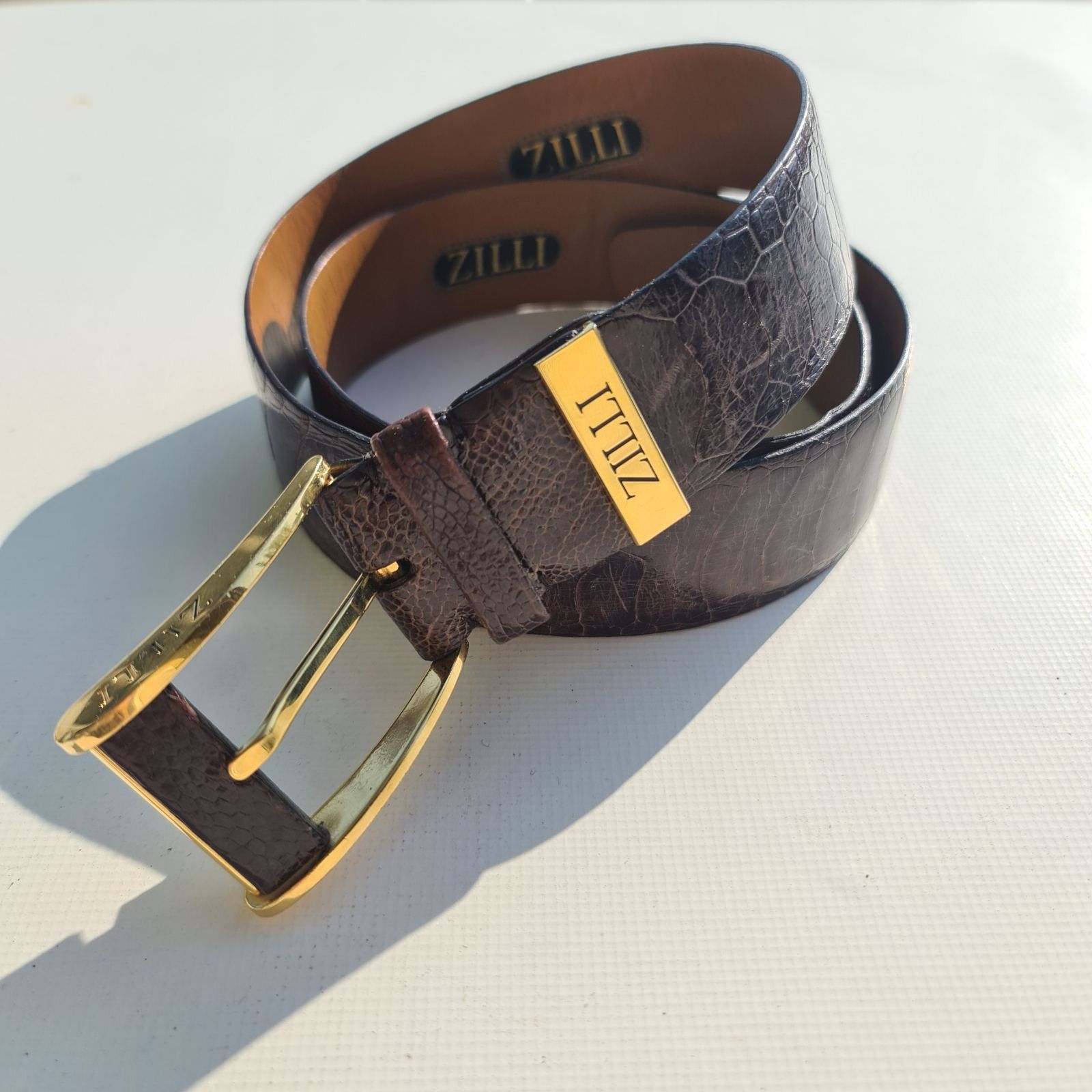 Zilli Zilli Crocodile leather belt | Grailed