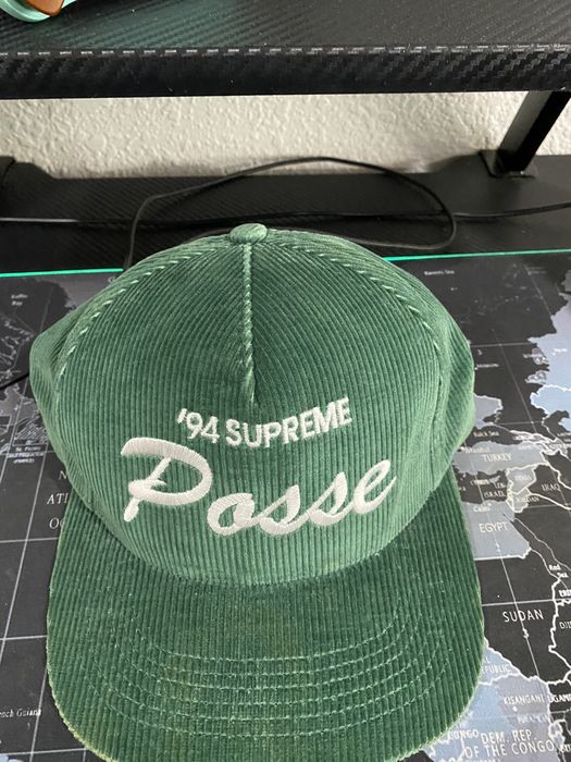 Supreme FW2008 Supreme 94 Posse Corduroy Green Snapback 5 panel OG | Grailed