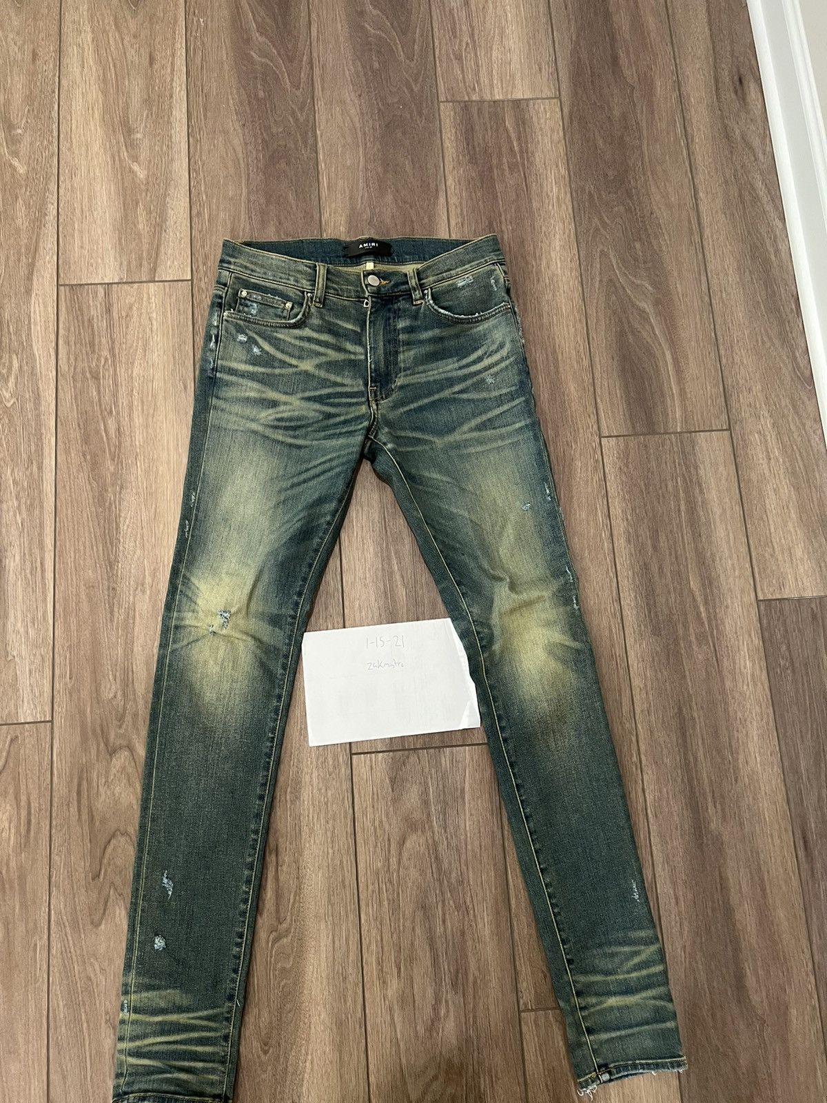 Amiri Amiri Stack skinny jeans classic indigo | Grailed