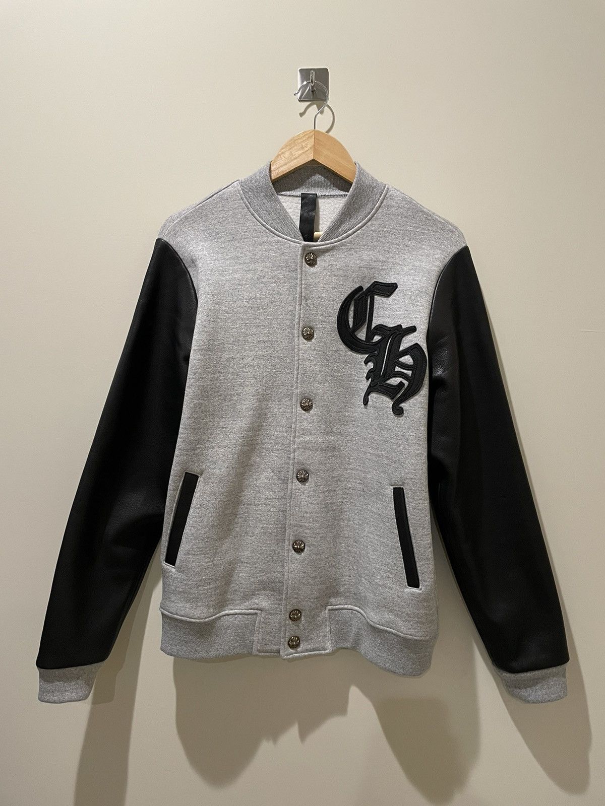 Chrome Hearts Chrome Hearts Varsity Jacket Wool/Leather | Grailed