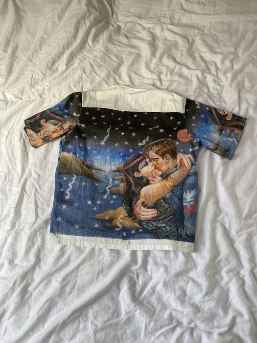 Prada FW16 Christophe Chemin Impossible True Love Bowling Shirt | Grailed
