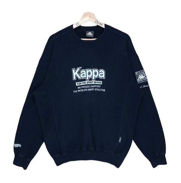 Vintage Vintage Kappa Big Logo Embroidery Crewneck Sweatshirt | Grailed