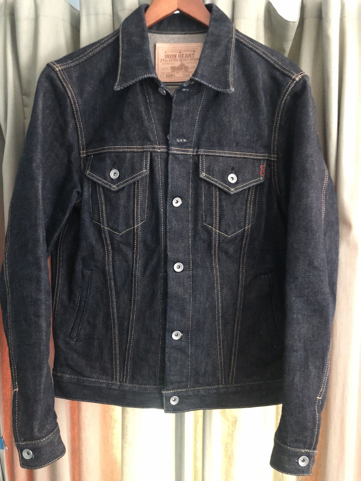 Iron Heart 21oz Selvedge Denim Modified Type III Jacket - Indigo | Grailed