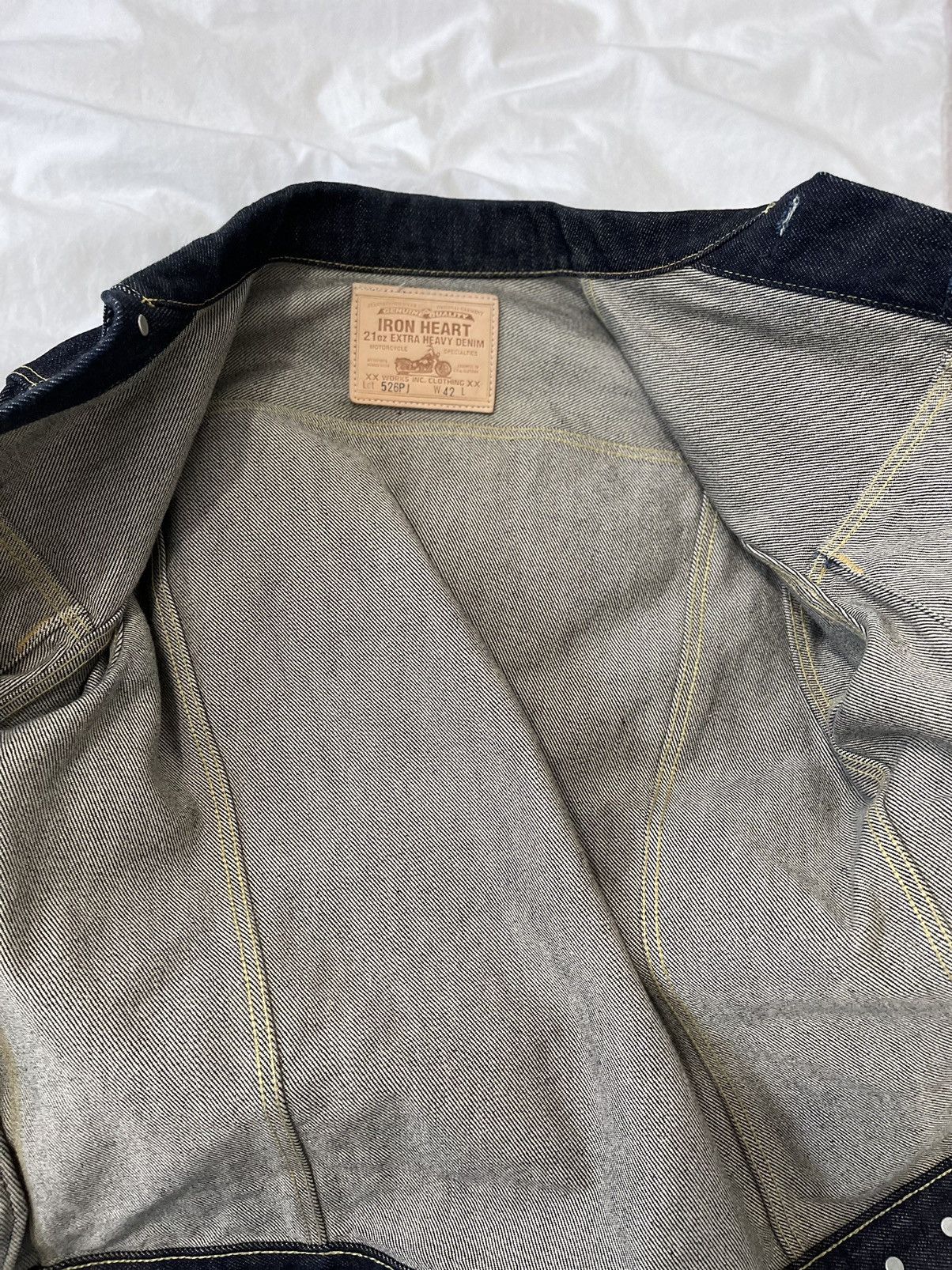 Iron Heart 21oz Selvedge Denim Modified Type III Jacket - Indigo | Grailed