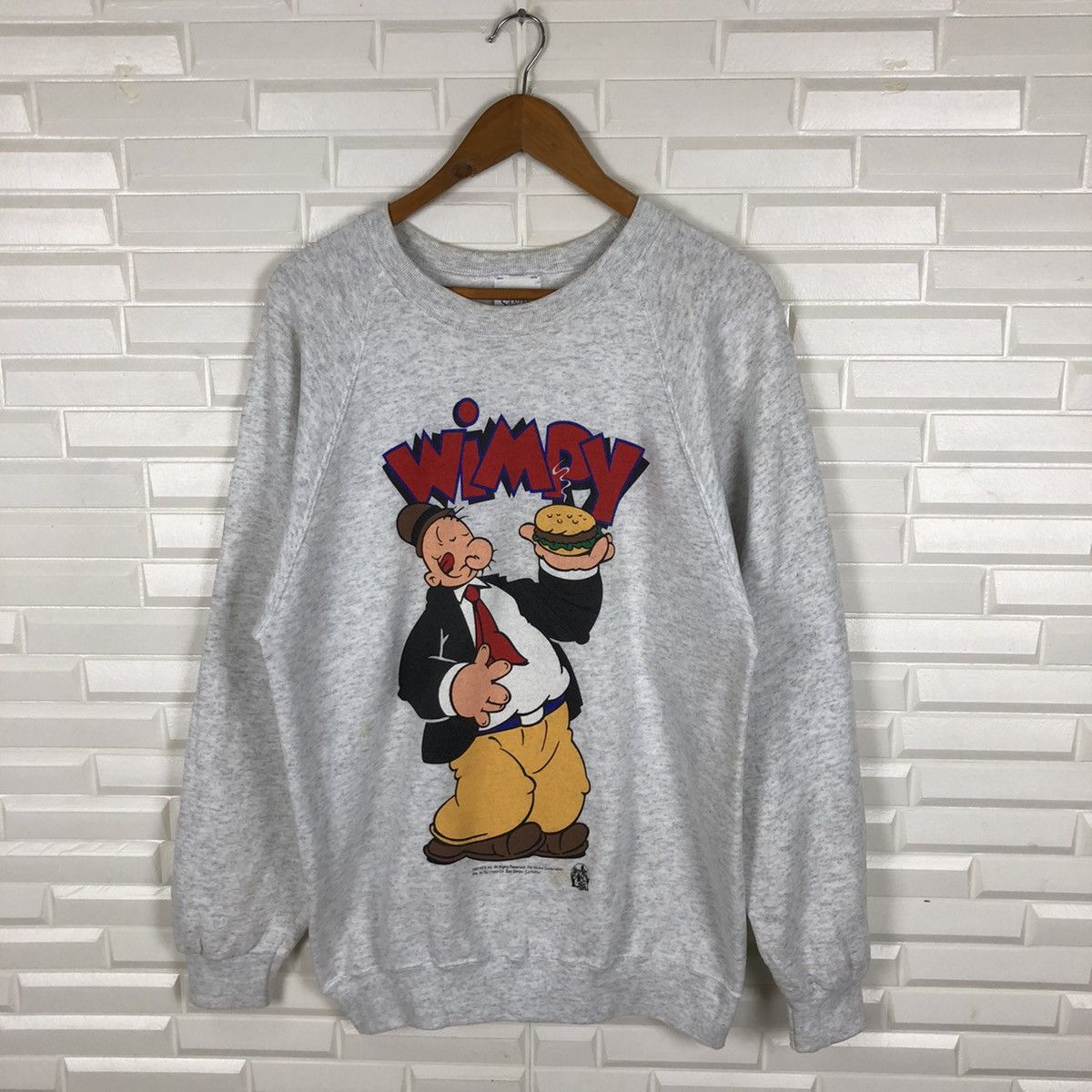 Vintage POPEYE WIMPY PLUMA 1993 SWEATSHIRT VINTAGE | Grailed