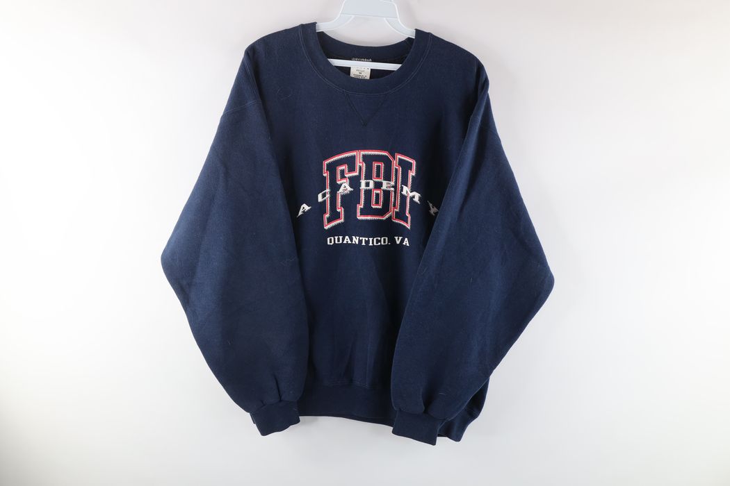 Vintage Vintage 90s Faded FBI Academy Out Crewneck Sweatshirt Blue ...