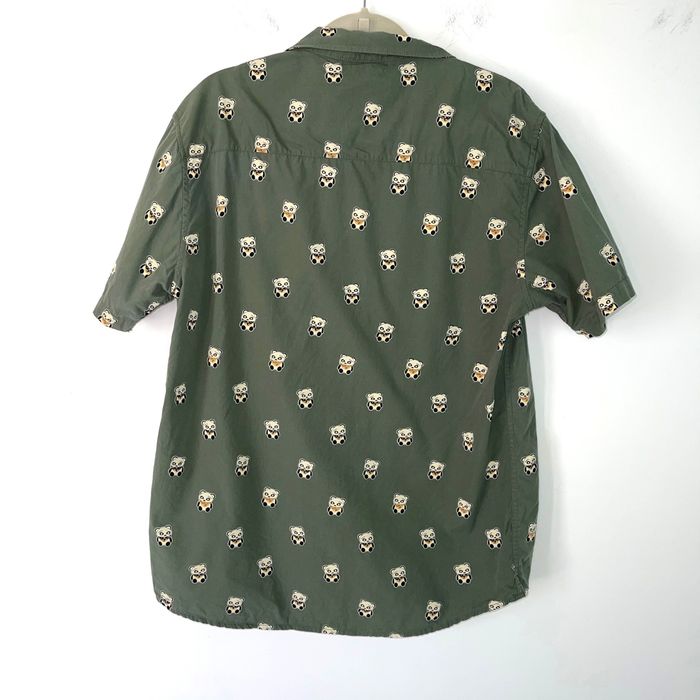Vstr VSTR Premium Button Front Shirt Large Panda Print | Grailed