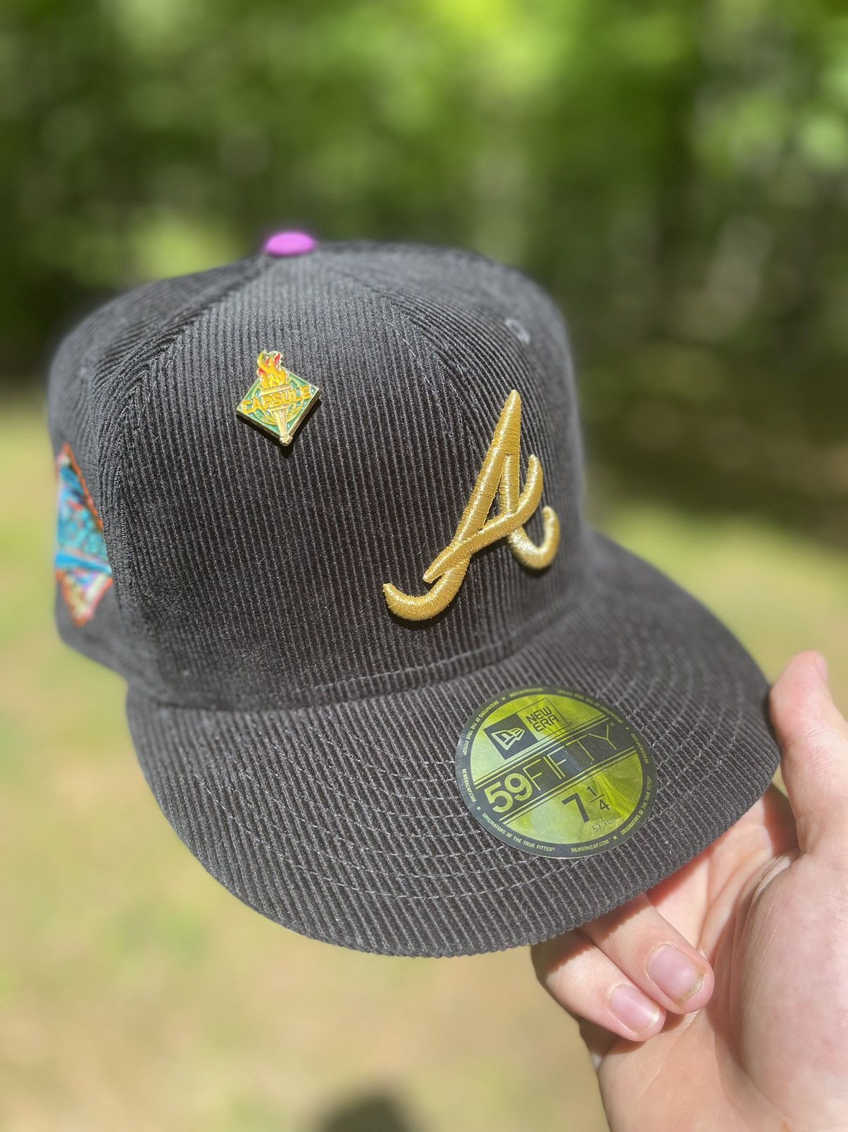 New Era Capsule Hats Exclusive Atlanta Braves Corduroy ‘96 Sz 7 1/4 ...