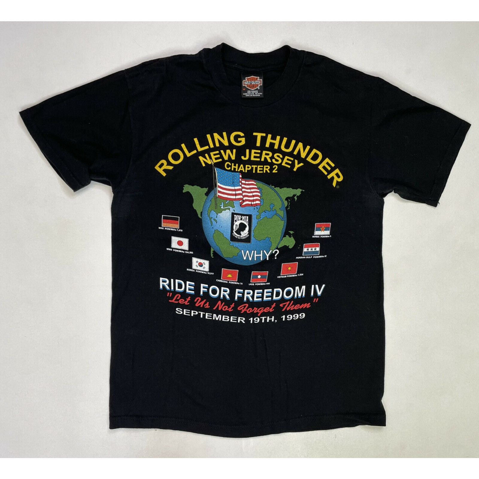 Harley Davidson VINTAGE Harley Davidson Rolling Thunder New Jersey ...