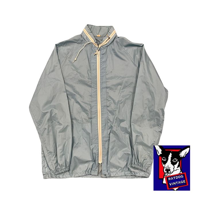 Vintage 70s VTG 100% Nylon Powder Baby Blue Pack Away Hooded Win | Grailed