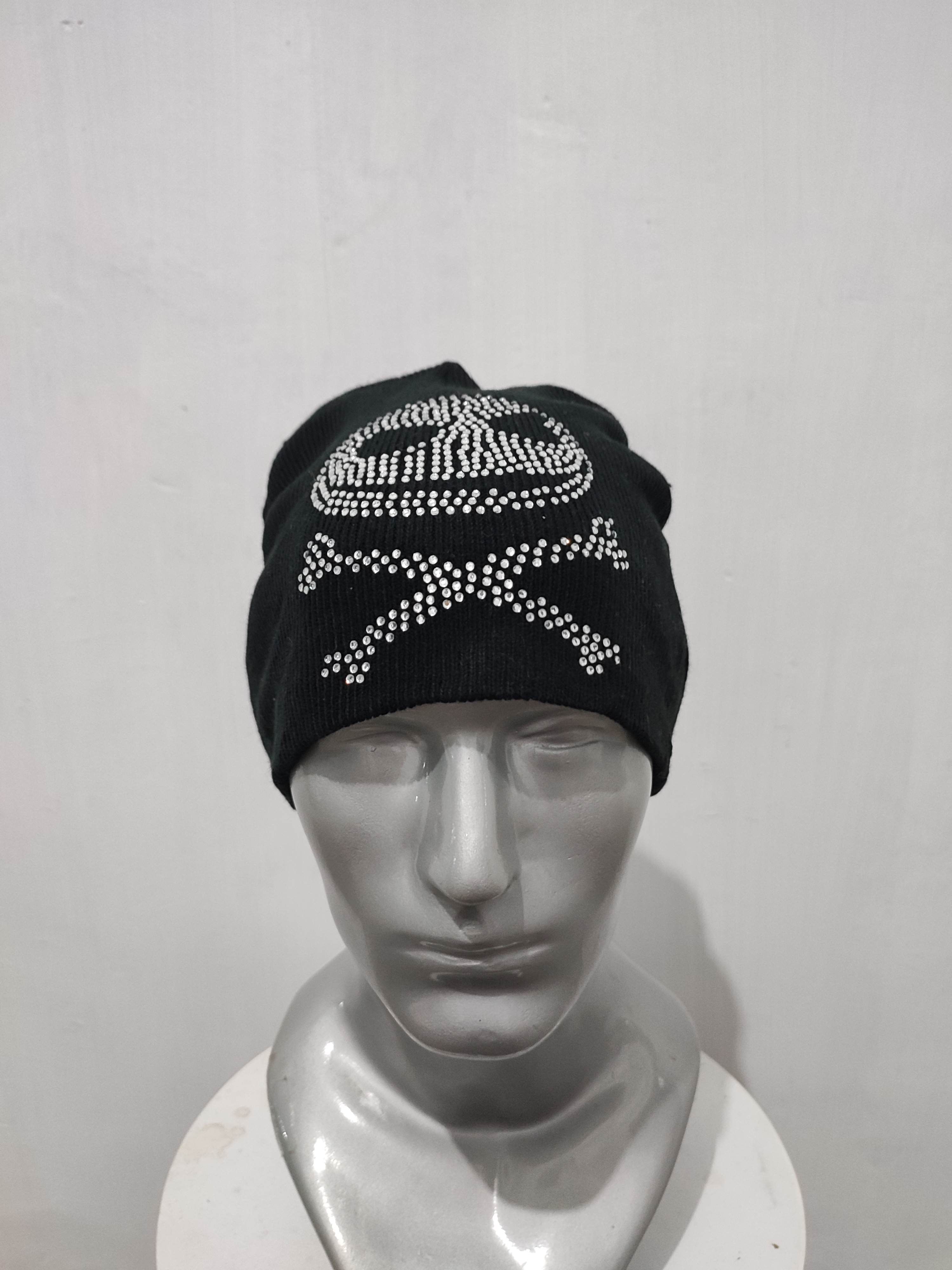 Movie × Streetwear Tim Burton Sparkling Skull Beanie Punk Rock Hats ...