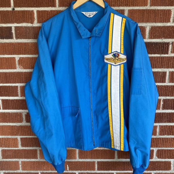Vintage VTG 60s Indianapolis 500 Motor Speedway Blue Racing Jacket ...