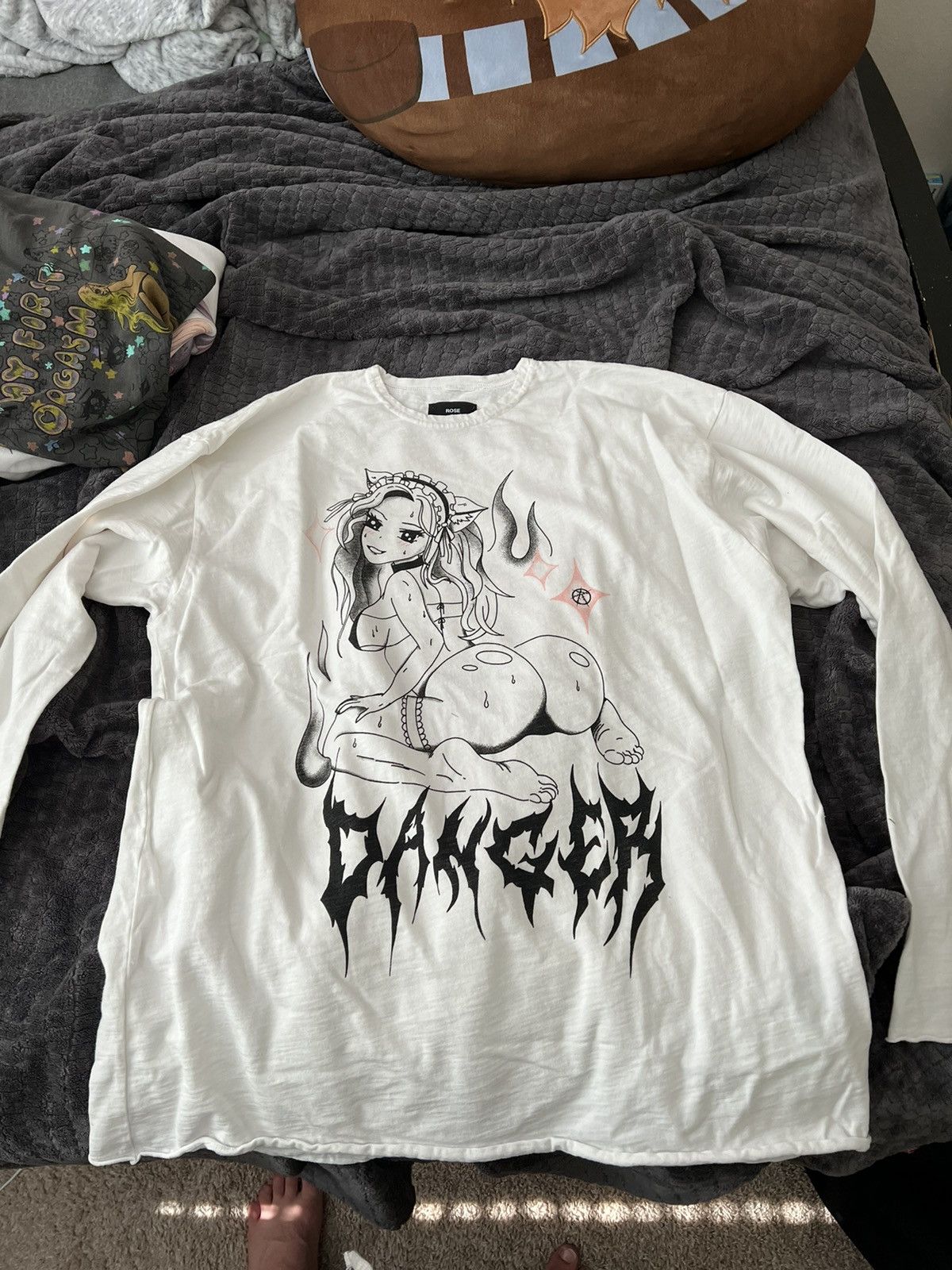 ROSE IN GOOD FAITH RIGF Abella Danger "Danger" LS Tee | Grailed