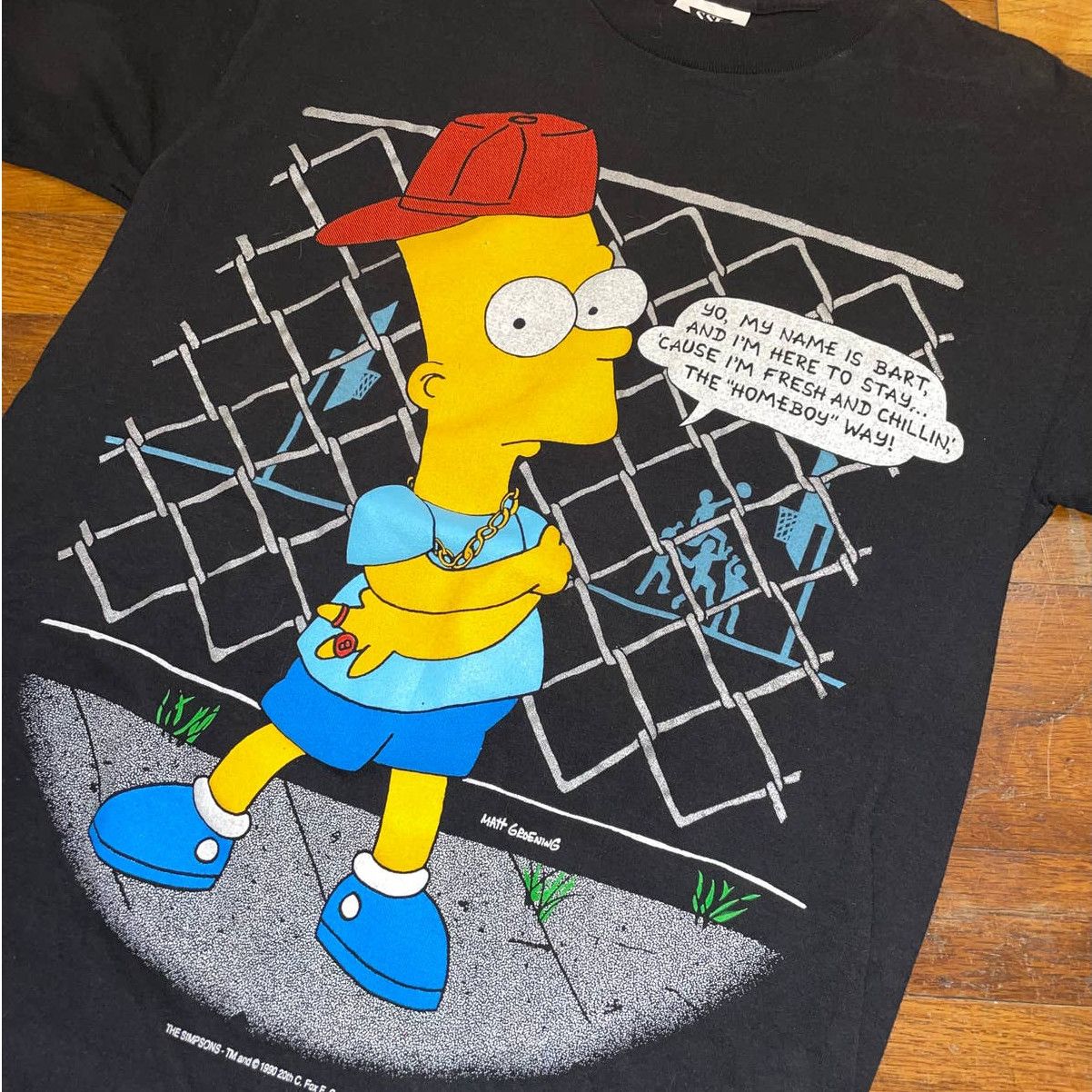 The Simpsons × Vintage 90s The Simpsons Bart Homeboy Tee | Grailed