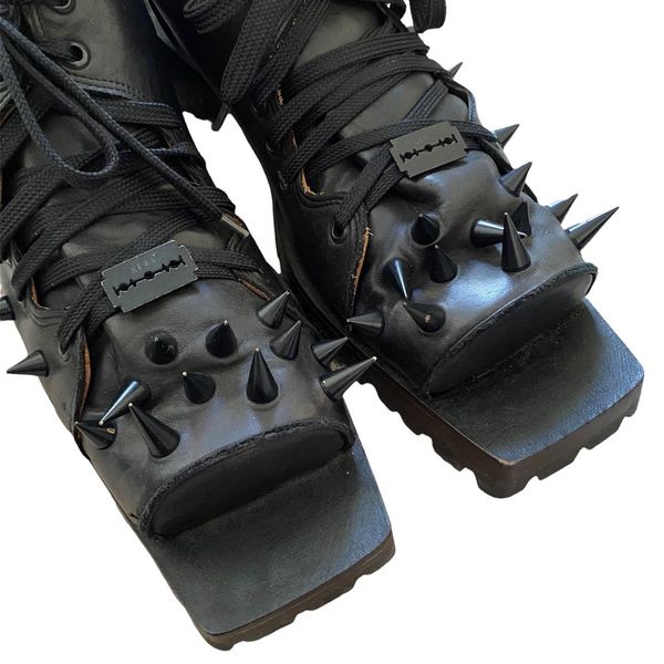 Japanese Brand Hiro x The Old Curiosity Shop x John Moore spiked boots ...