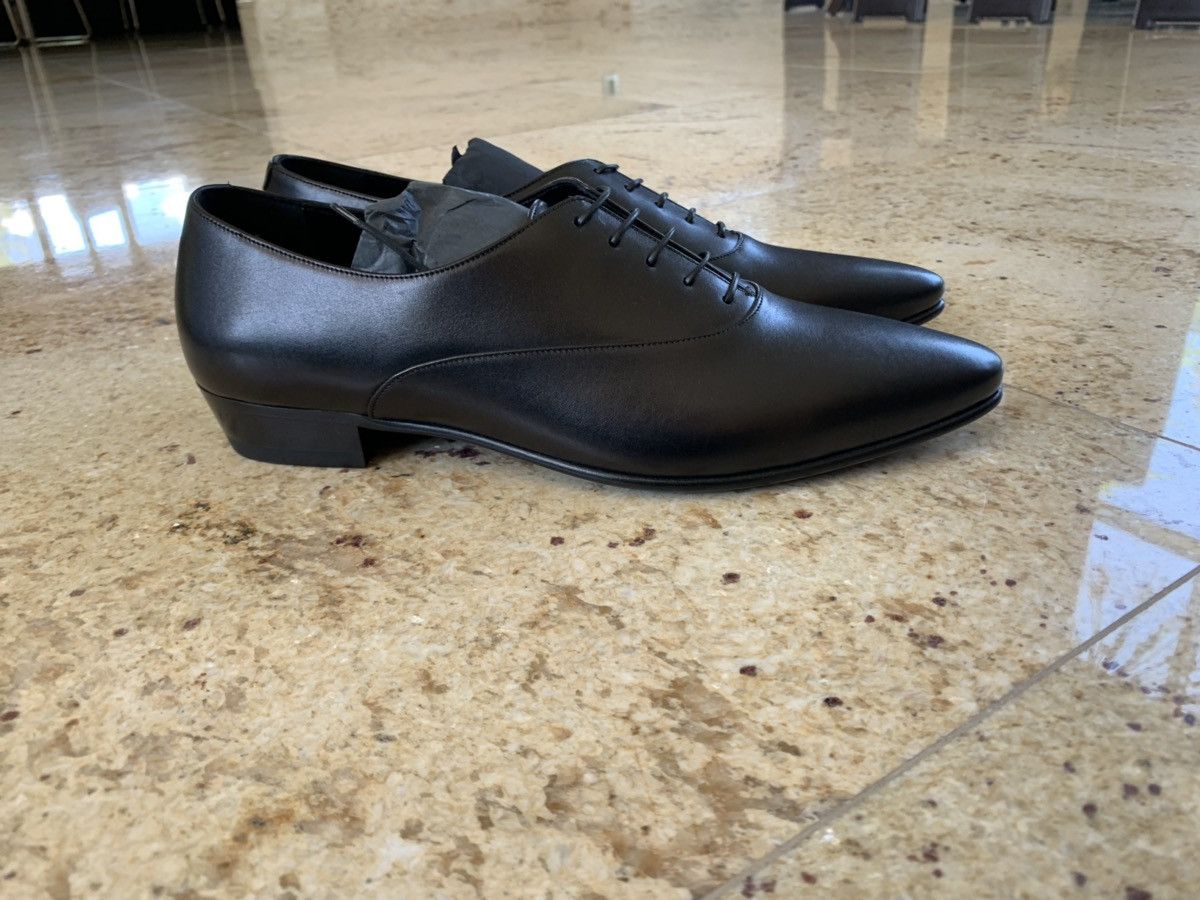 Celine Jacno Oxford Boots in Black Calfskin | Grailed