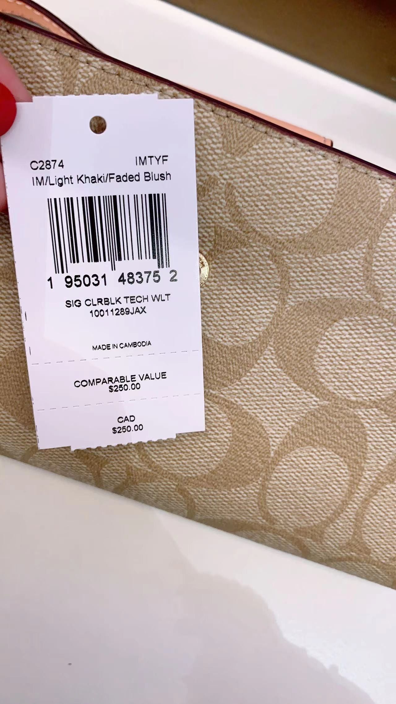 Coach Tech Phone Wallet In Colorblock Signature Canvas | Grailed