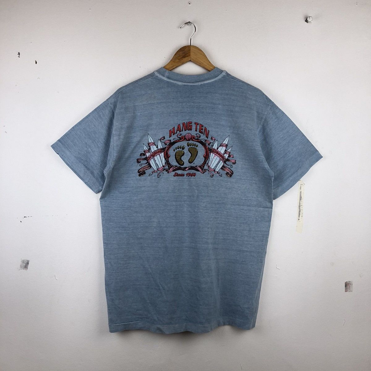 Aloha Wear × Hang Ten × Vintage HANG TEN Surf Design T-Shirt | Grailed