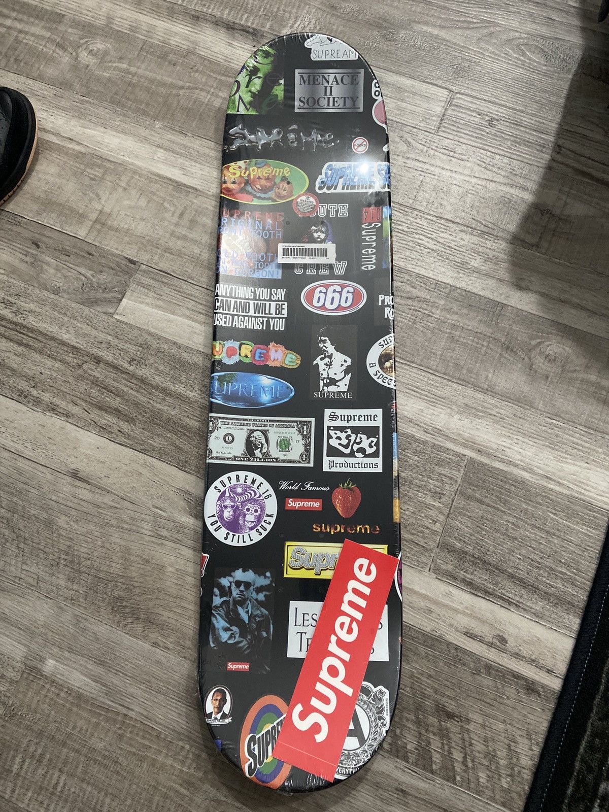 Supreme Supreme Stickers Skateboard Deck Black Grailed 3759