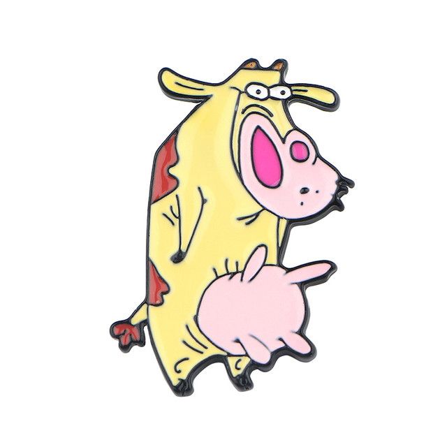 Cartoon Network Cow & Chicken Cartoon Network Custom Made Enamel Pin ...