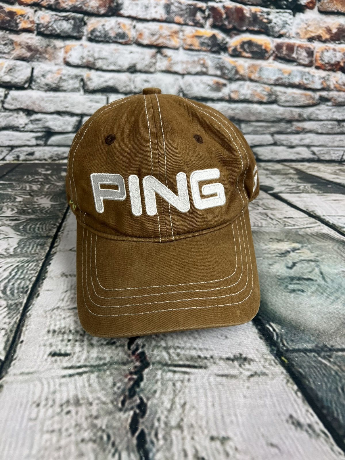 PING Ping G10 Rapture V2 Golf Hat Brown Adjustable Baseball Cap | Grailed