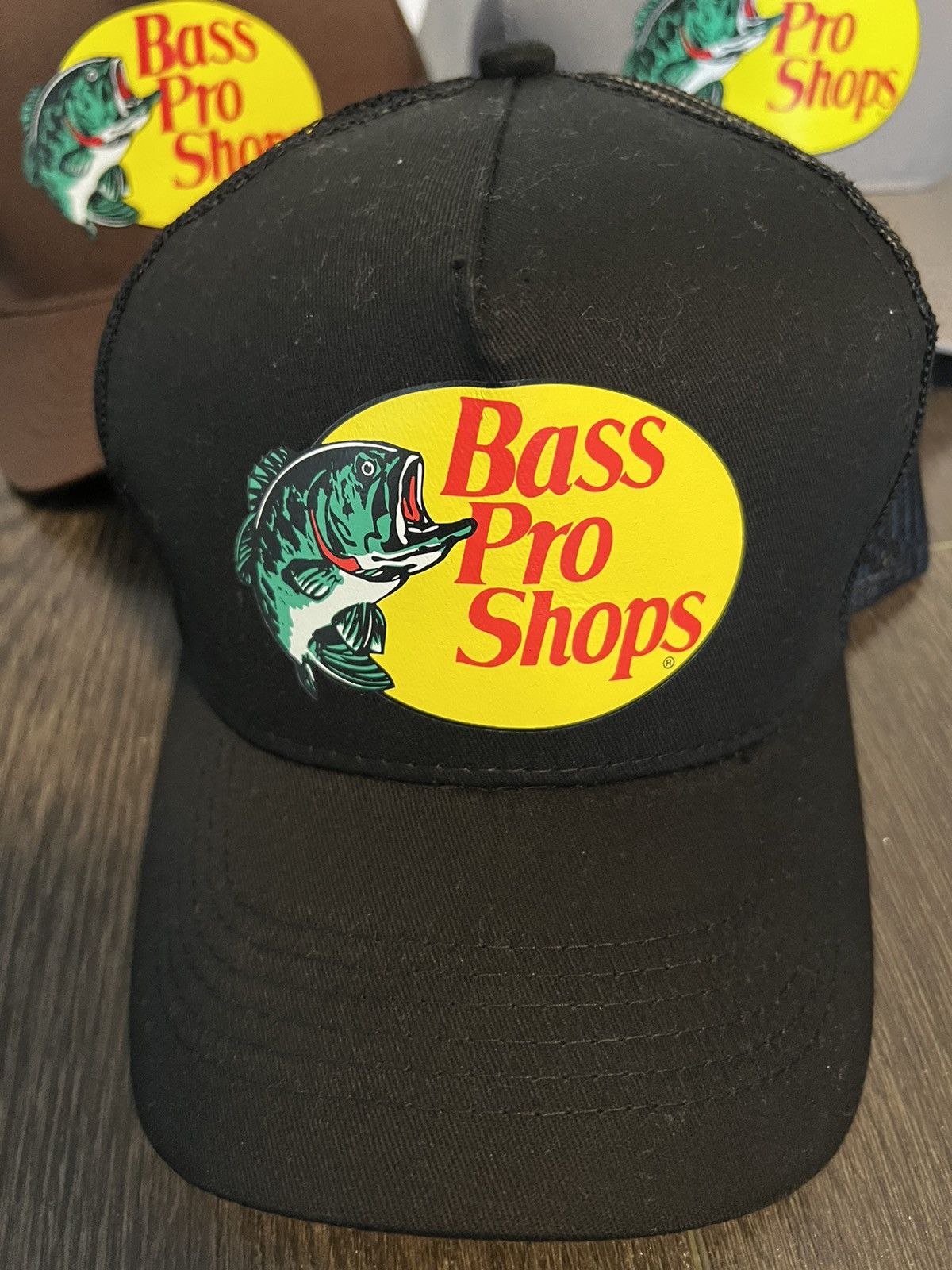 Bass Pro Shops Bass Pro Shop Mesh Hat Black Grailed