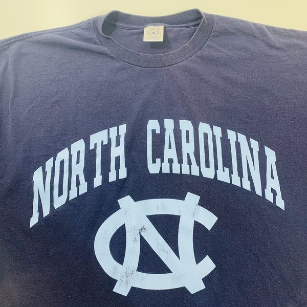 Vintage UNC Carolina Tar Heels NCAA Basketball T-Shirt Vtg 90s | Grailed