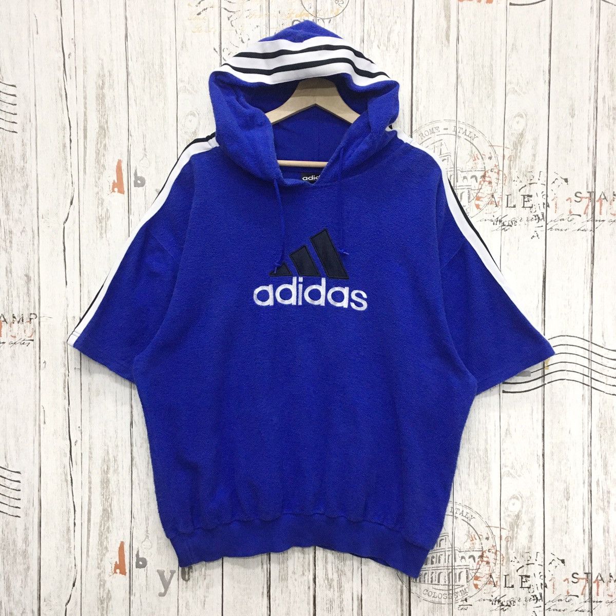 Adidas Vintage Adidas/Big Logo Embroidery/Fleece/Side Tape/Short | Grailed