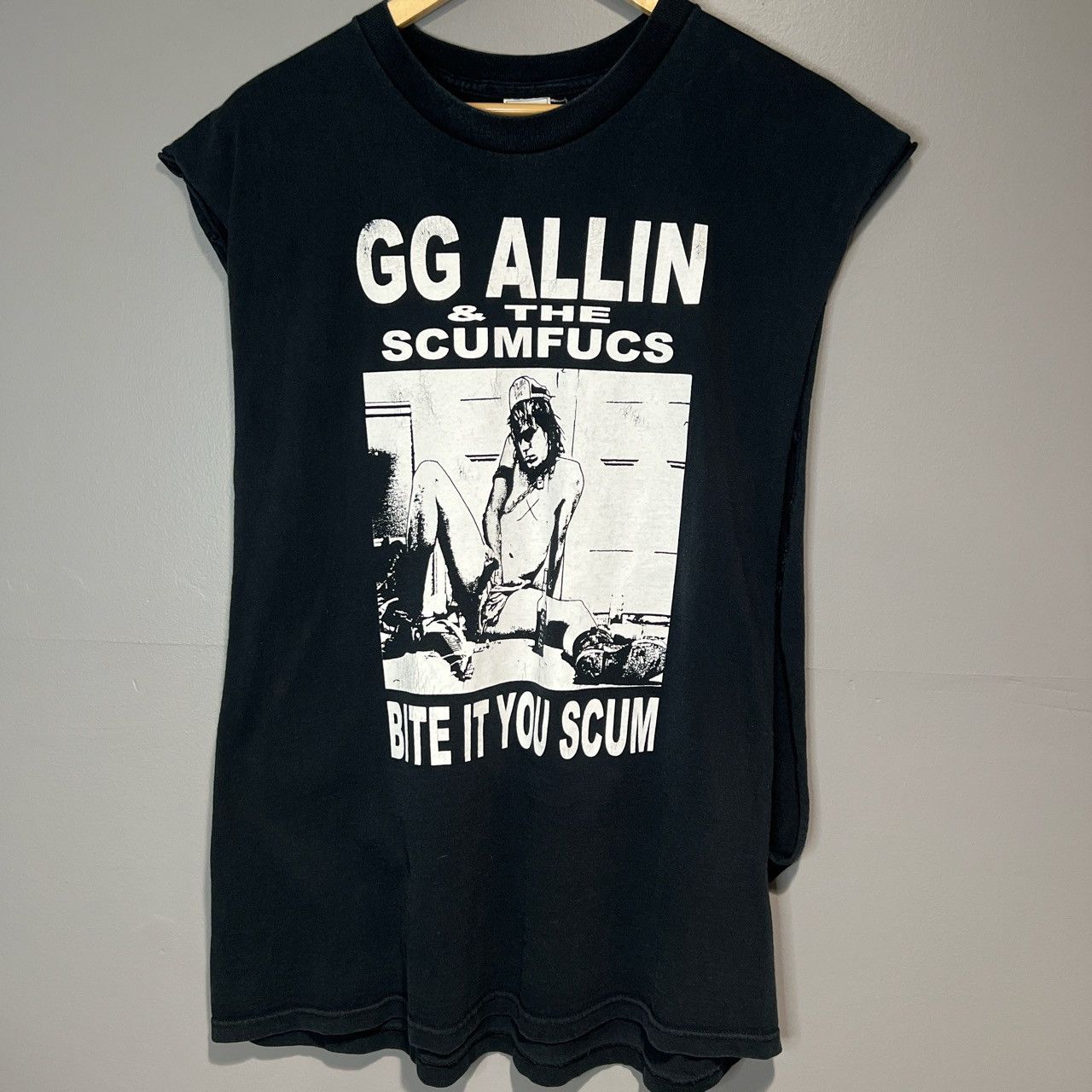 Band Tees × Vintage Vintage GG Allin G.G Allin metal cutoff band tee ...