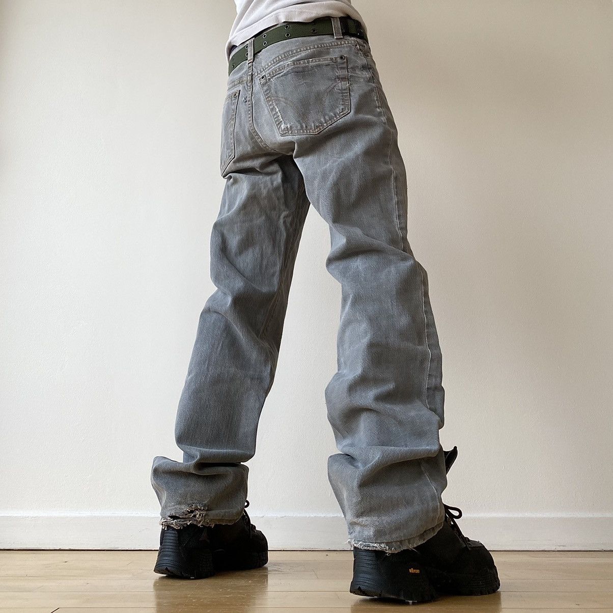 Dolce & Gabbana *SOLD* Archives 2000’s Distressed Bootcut Denim Jeans ...