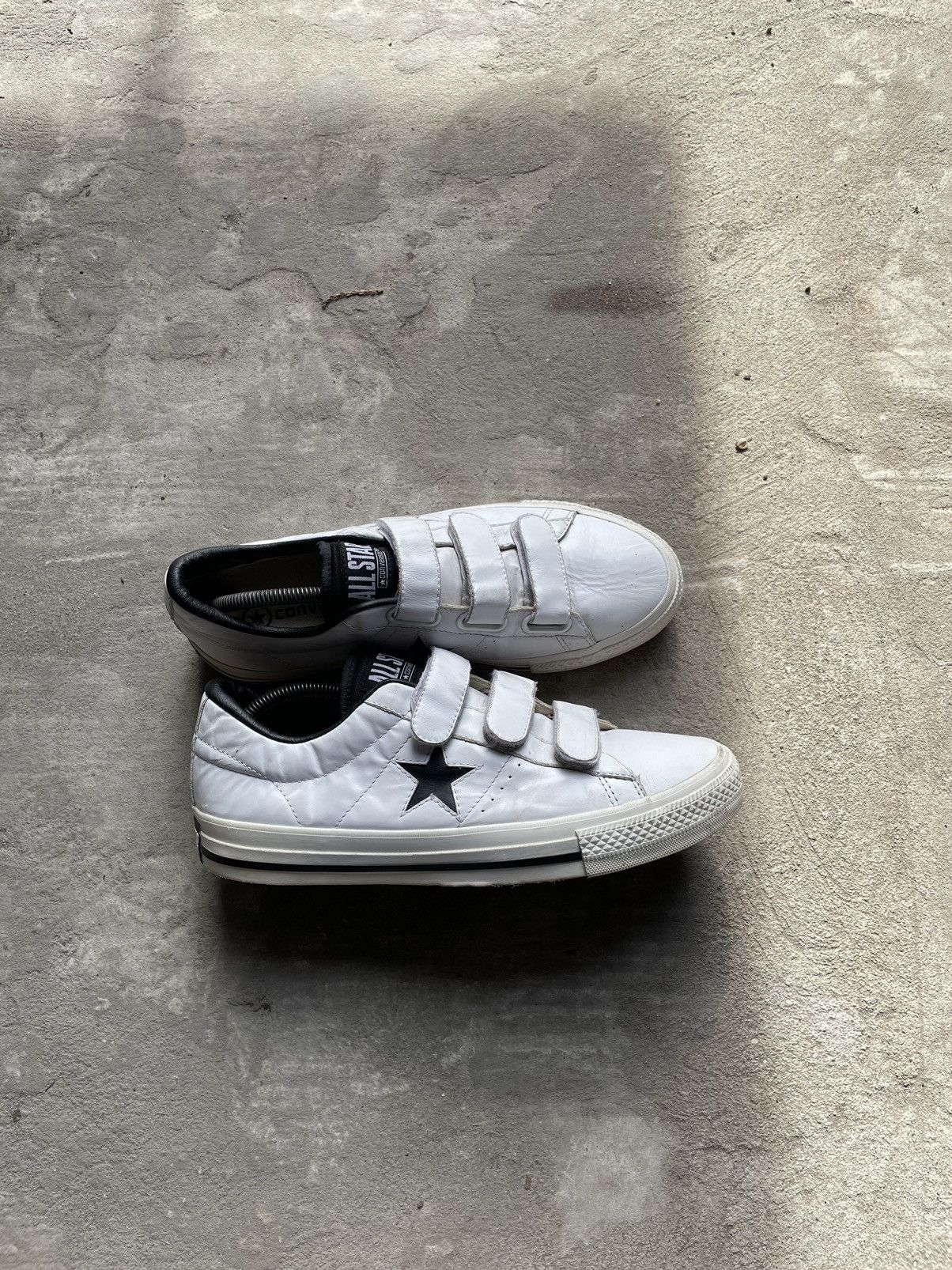 Vintage Vintage rare converse sample velcro one star leather | Grailed