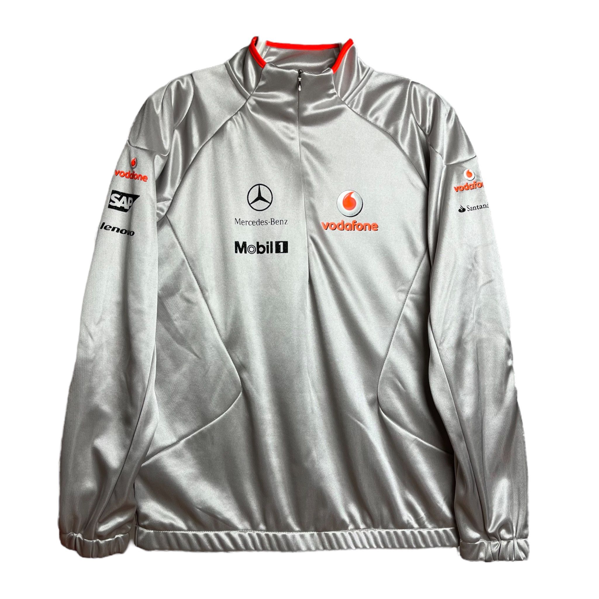 Mercedes Benz Mercedes Benz silver light track jacket race vintage ...