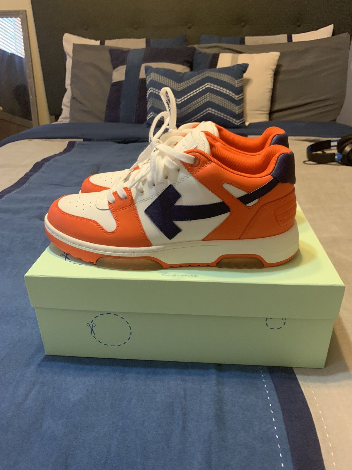 Off-White Off white out of office orange/blue | Grailed